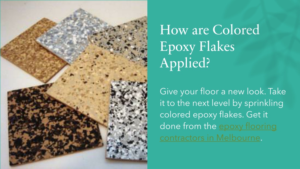 PPT - How are Colored Epoxy Flakes Applied PowerPoint Presentation ...