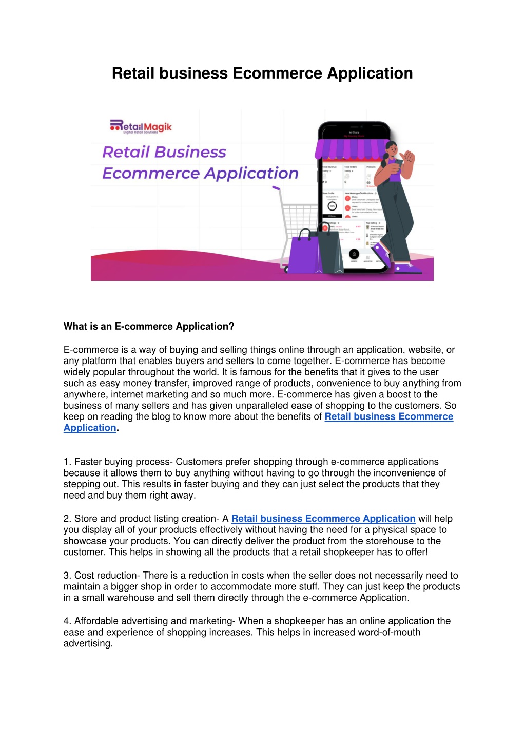 PPT - Retail business Ecommerce Application. PowerPoint Presentation ...