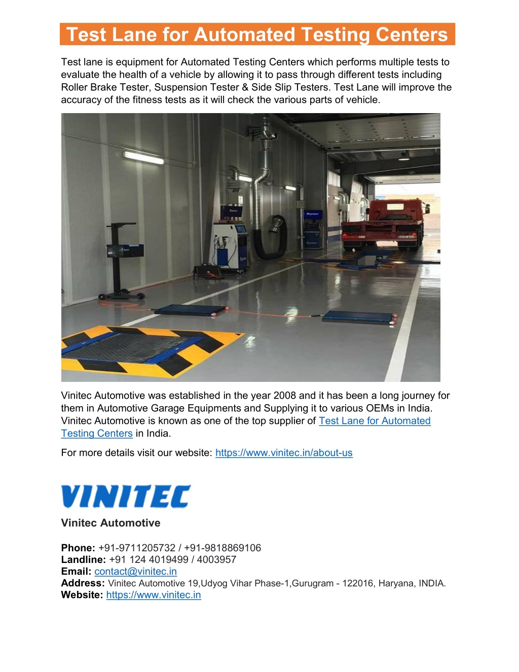 PPT - Test Lane for Automated Testing Centers PowerPoint Presentation ...