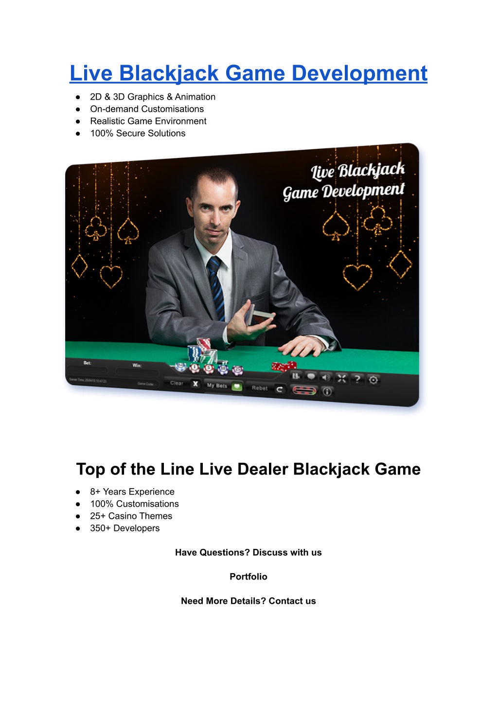 PPT - Live Blackjack Game Development PowerPoint Presentation, free ...