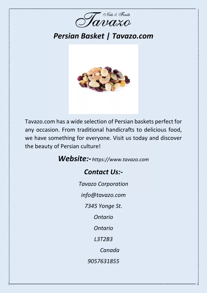 PPT - Persian Basket Tavazo PowerPoint Presentation, free download - ID ...