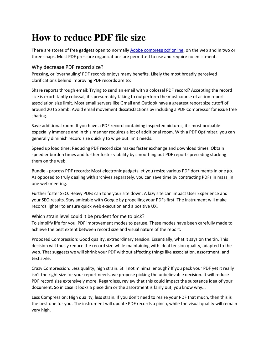 PPT - How to reduce PDF file size PowerPoint Presentation, free ...