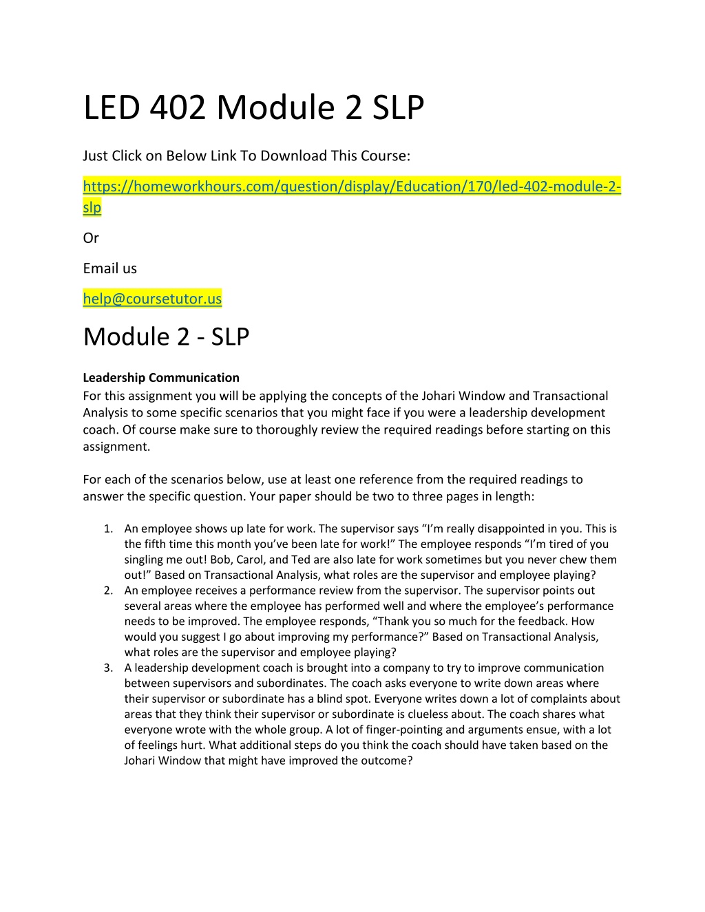 PPT - LED 402 Module 2 SLP PowerPoint Presentation, free download - ID ...