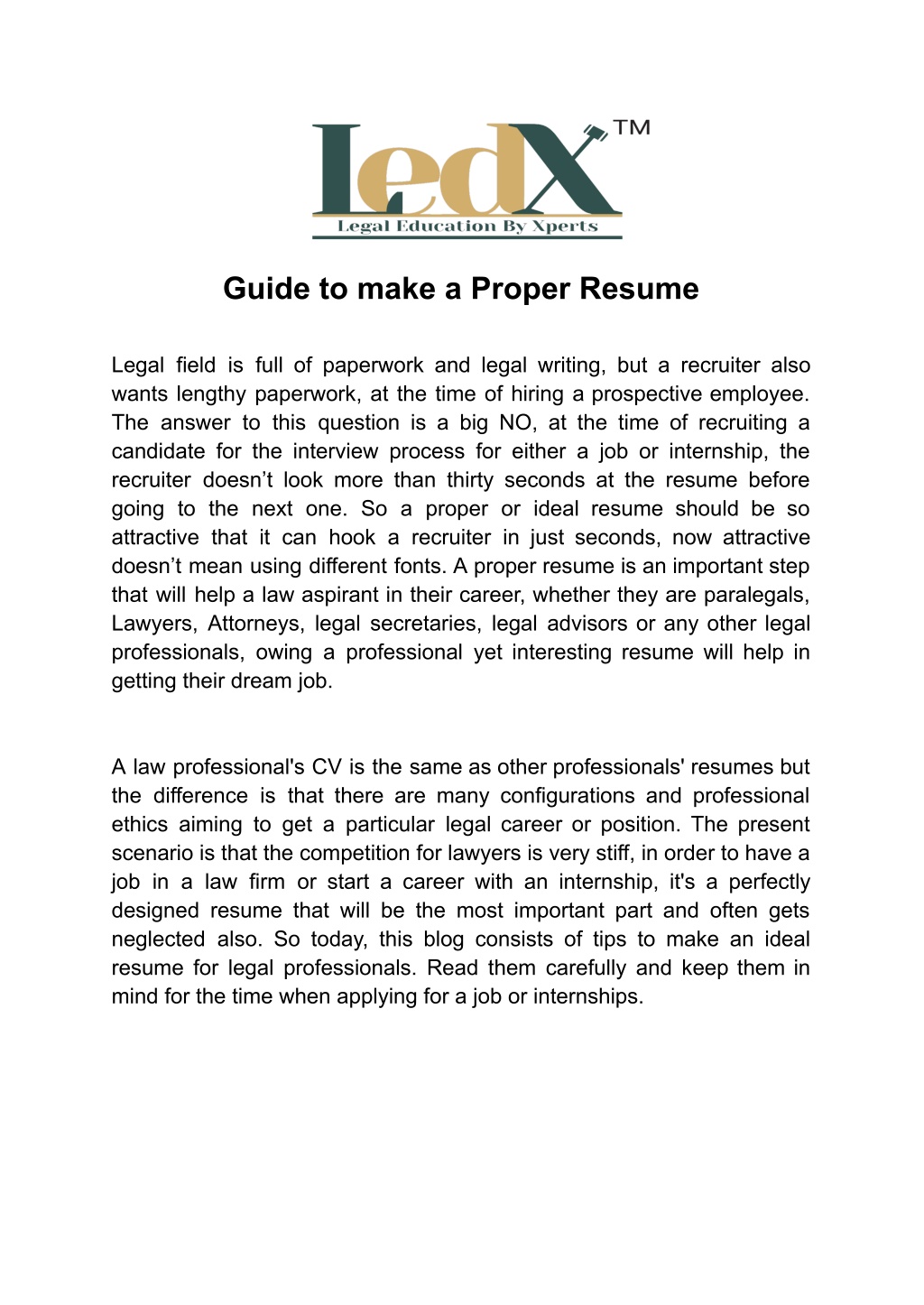 PPT - Guide to make a Proper Resume PowerPoint Presentation, free ...