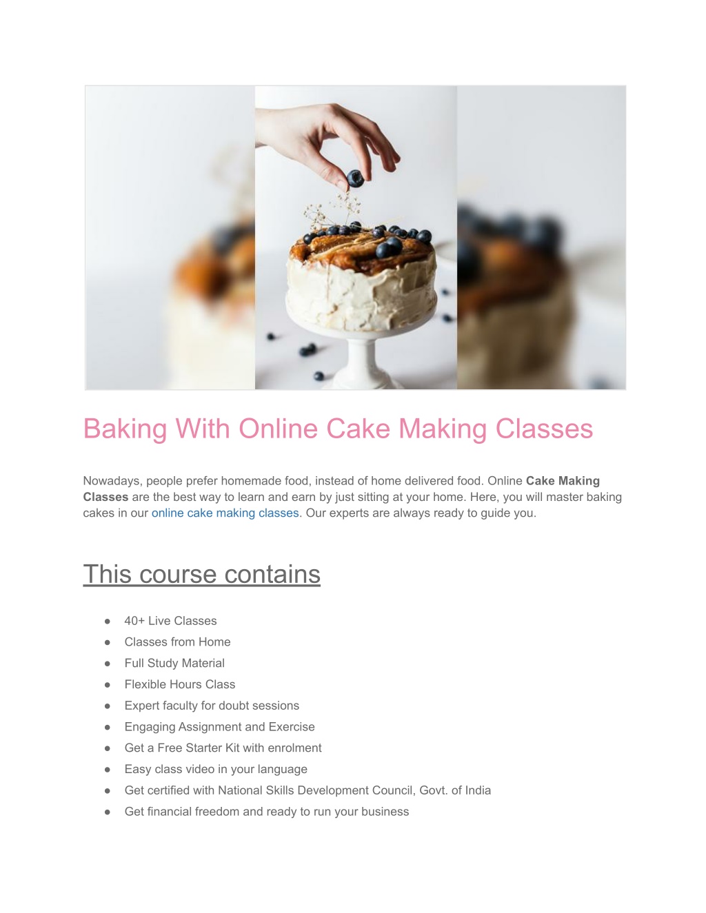 PPT - Baking With Online Cake Making Classes PowerPoint Presentation ...