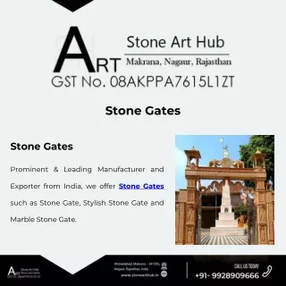 PPT - Stone Gates - CALL NOW 9928909666 PowerPoint Presentation, free ...