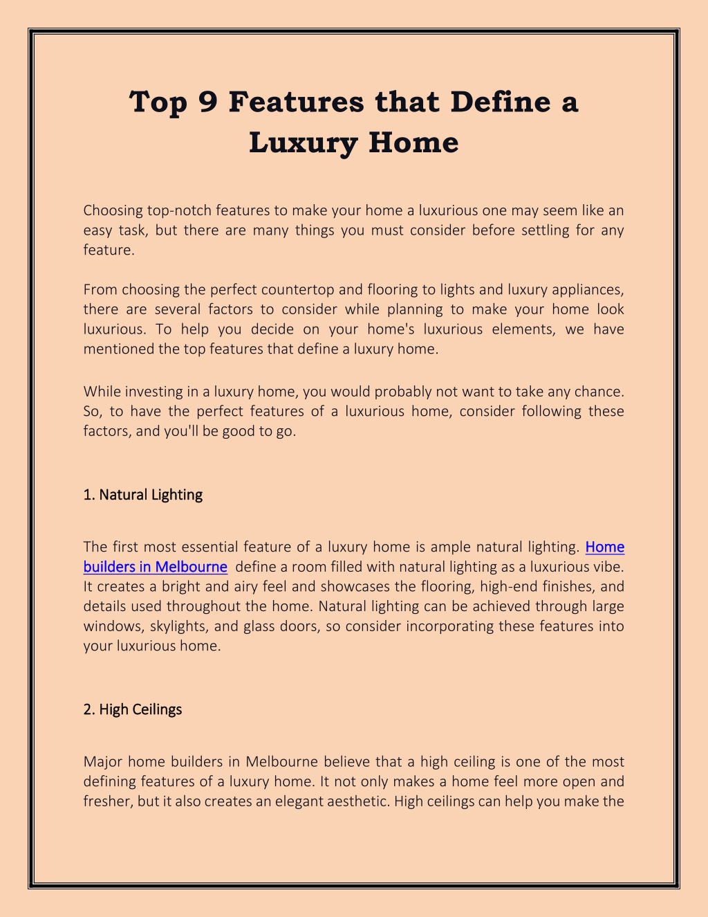 PPT - Top 9 Features that Define a Luxury Home PowerPoint Presentation ...