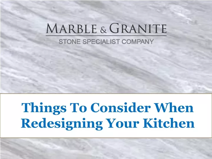 PPT - Things To Consider When Redesigning Your Kitchen PowerPoint ...