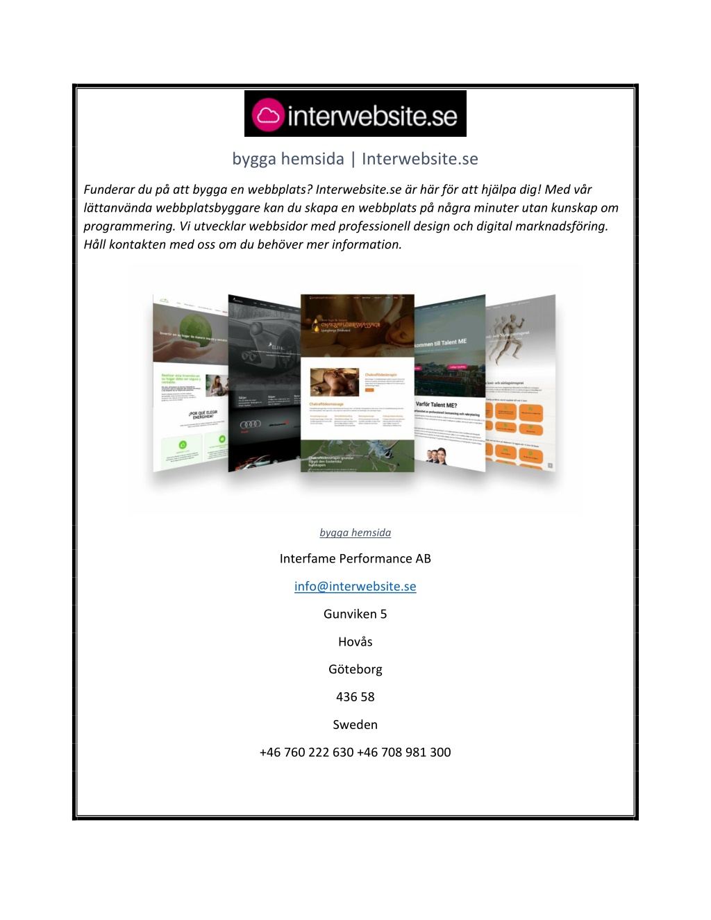 PPT - bygga hemsida | Interwebsite.se PowerPoint Presentation, free download - ID:11528113