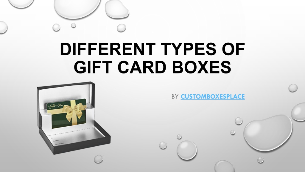 PPT - Different Types of Gift Card Boxes PowerPoint Presentation, free ...