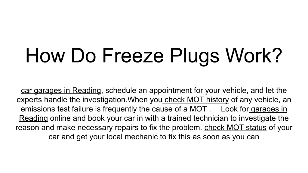 PPT - How Do Freeze Plugs Work_ PowerPoint Presentation, free download ...