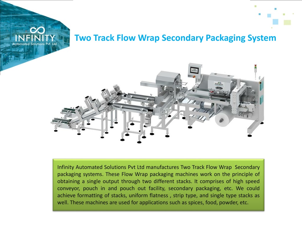 PPT - Two Track Flow Wrap Secondary Packaging System PowerPoint ...