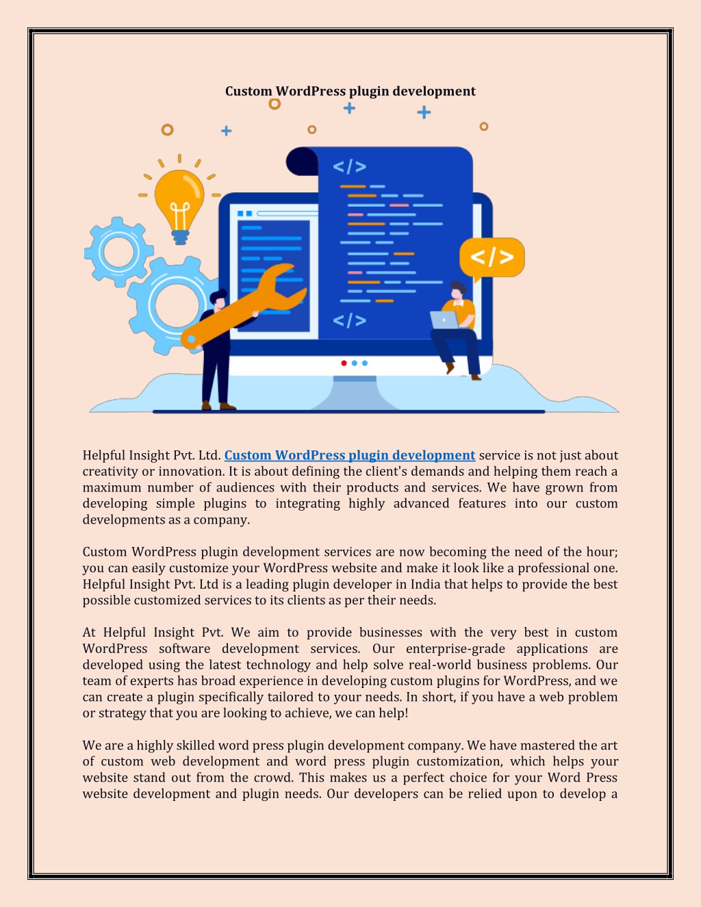PPT - Custom WordPress plugin development PowerPoint Presentation, free ...