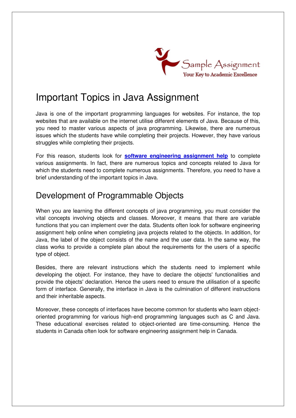 PPT - Important Topics in Java Assignment PowerPoint Presentation, free ...