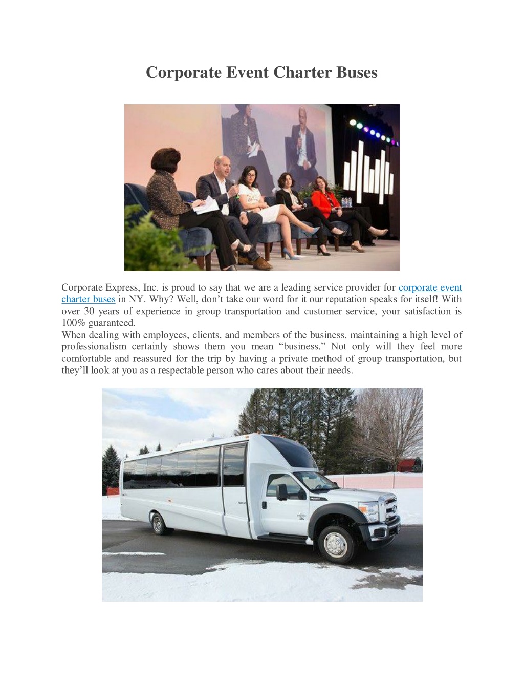 PPT - Corporate Event Charter Buses PowerPoint Presentation, free ...