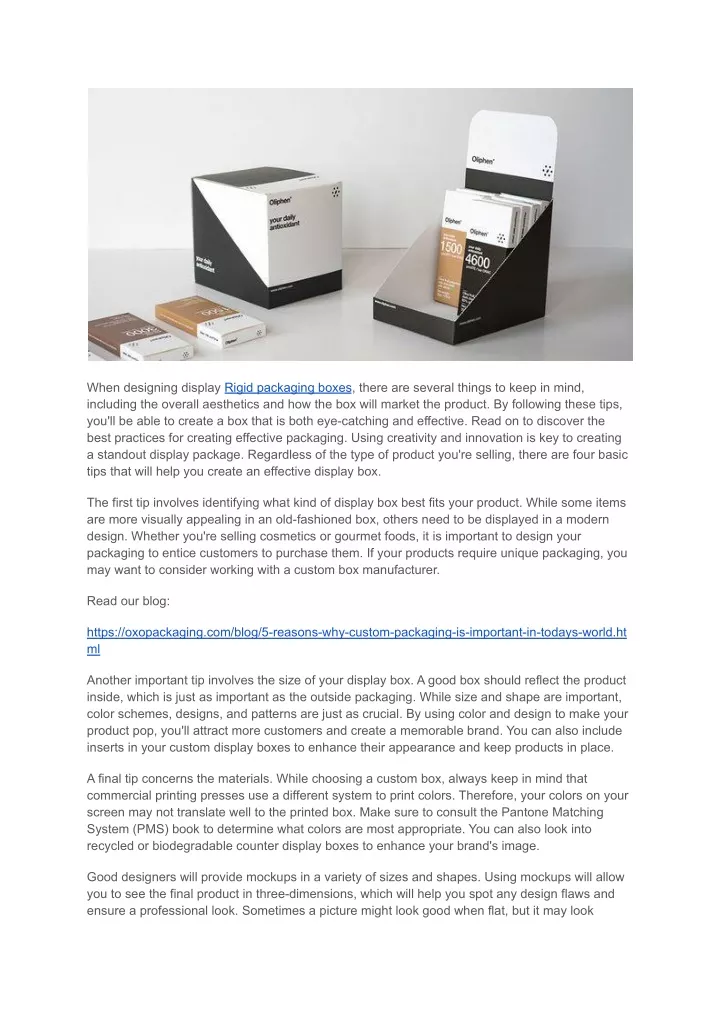 PPT - 4 Tips For Designing Display Boxes PowerPoint Presentation, free ...