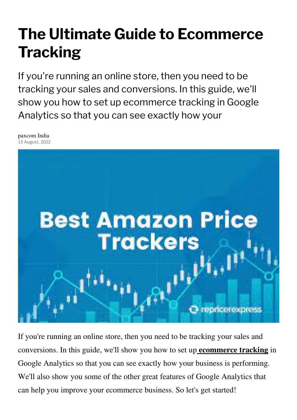 PPT - The Ultimate Guide to Ecommerce Tracking PowerPoint Presentation ...