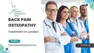 PPT - Back Pain Osteopathy Treatment London - Chelsea Osteopathic ...