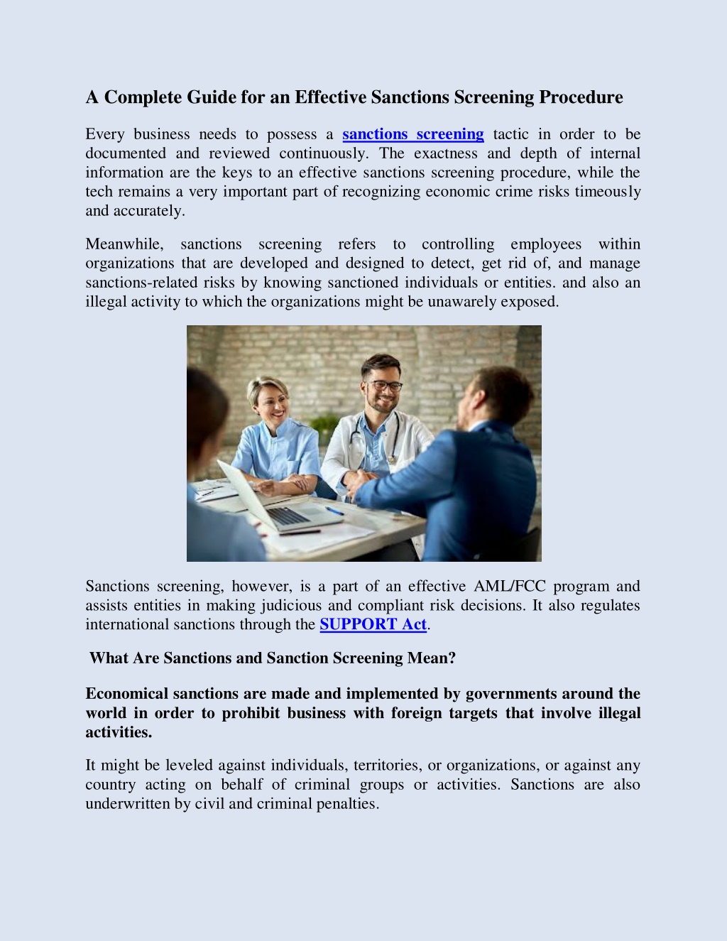 PPT - A Complete Guide for an Effective Sanctions Screening Procedure ...