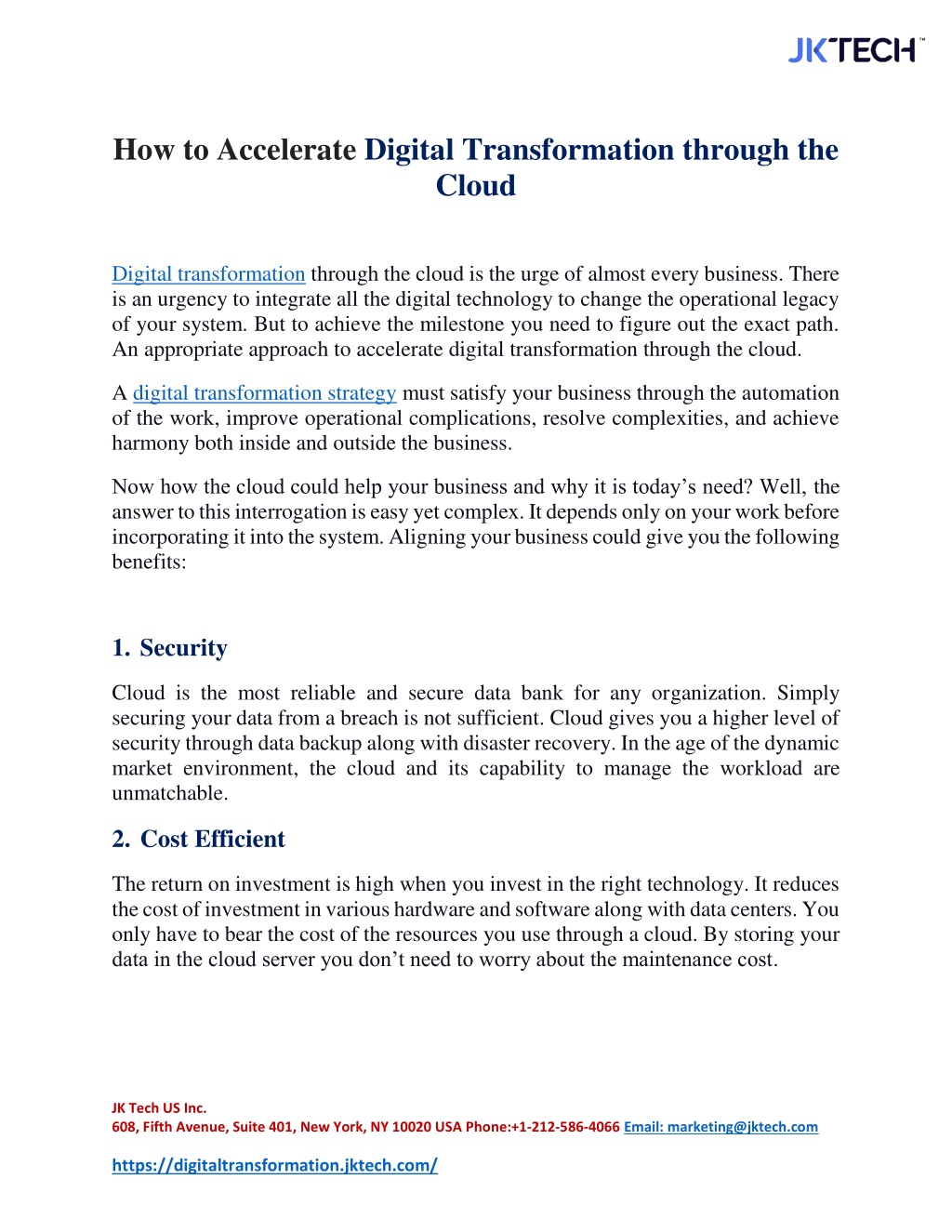 PPT - How to Accelerate Digital Transformation Through the Cloud ...