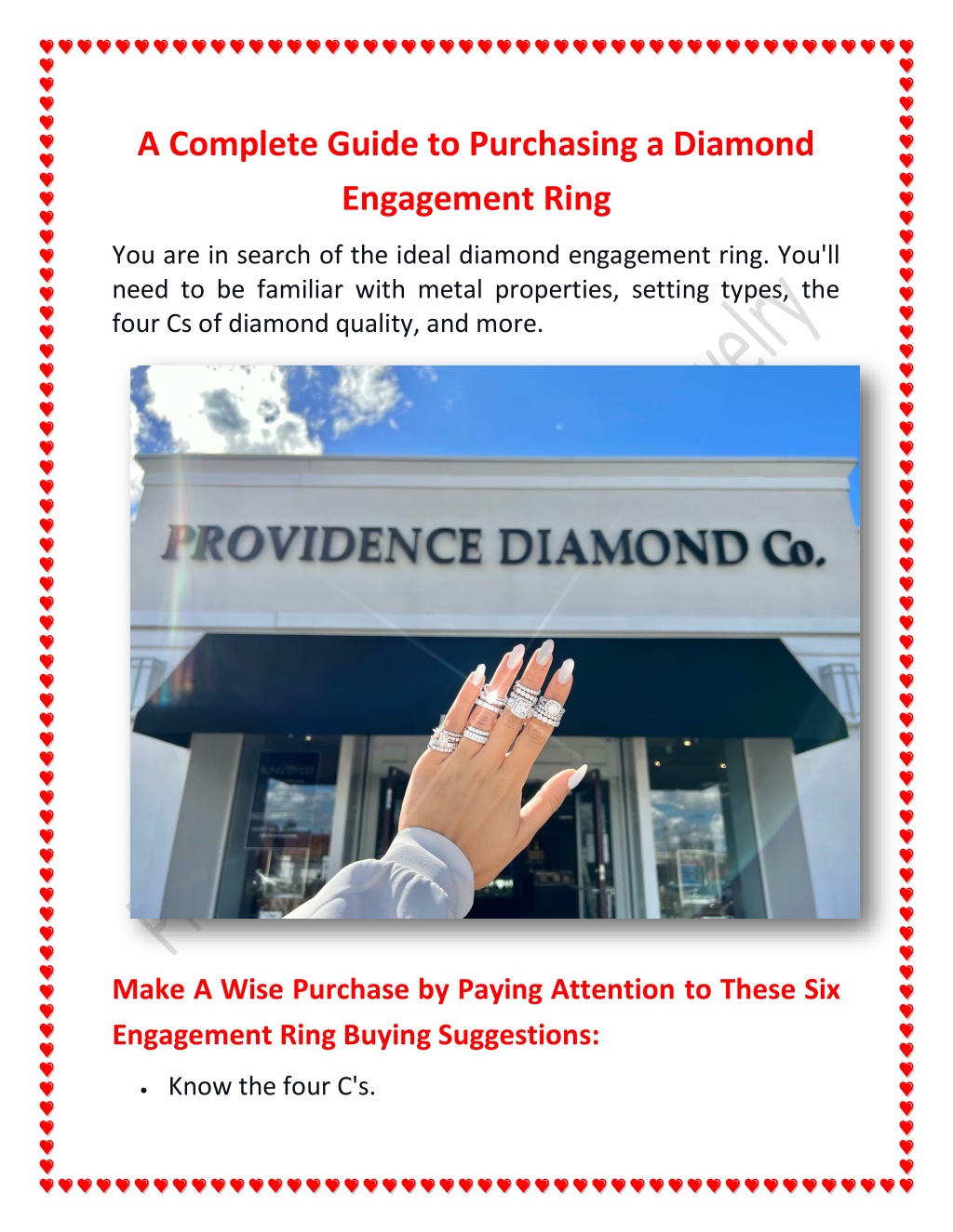 PPT - A Complete Guide to Purchasing a Diamond Engagement Ring ...