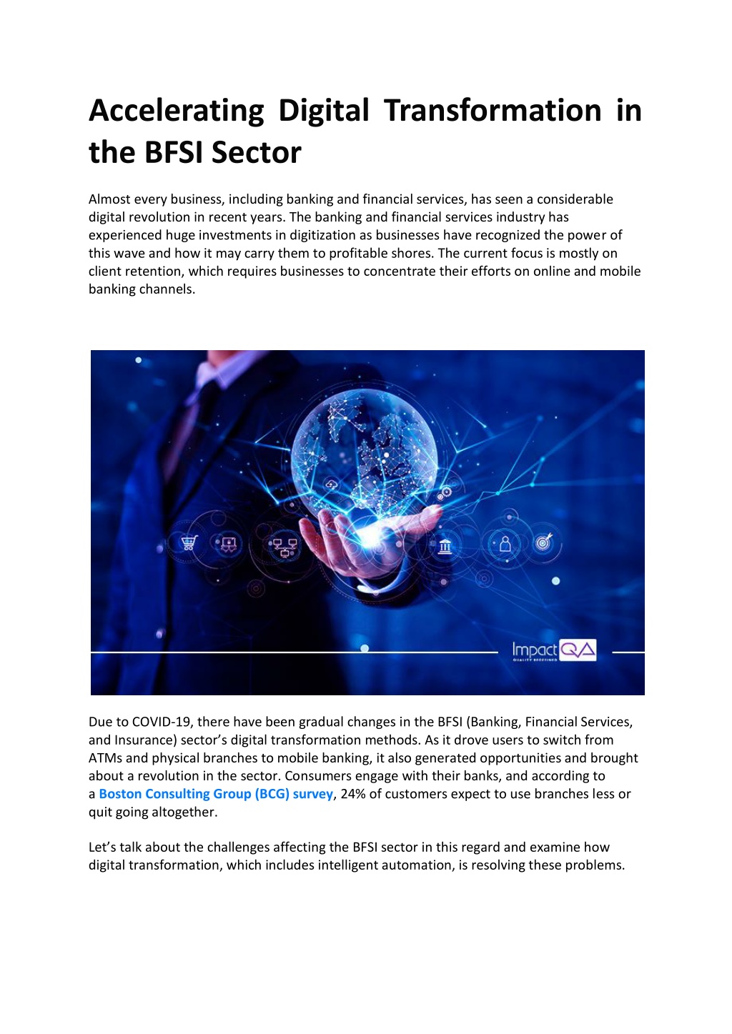 PPT - Accelerating Digital Transformation in the BFSI Sector PowerPoint Presentation - ID:11542756