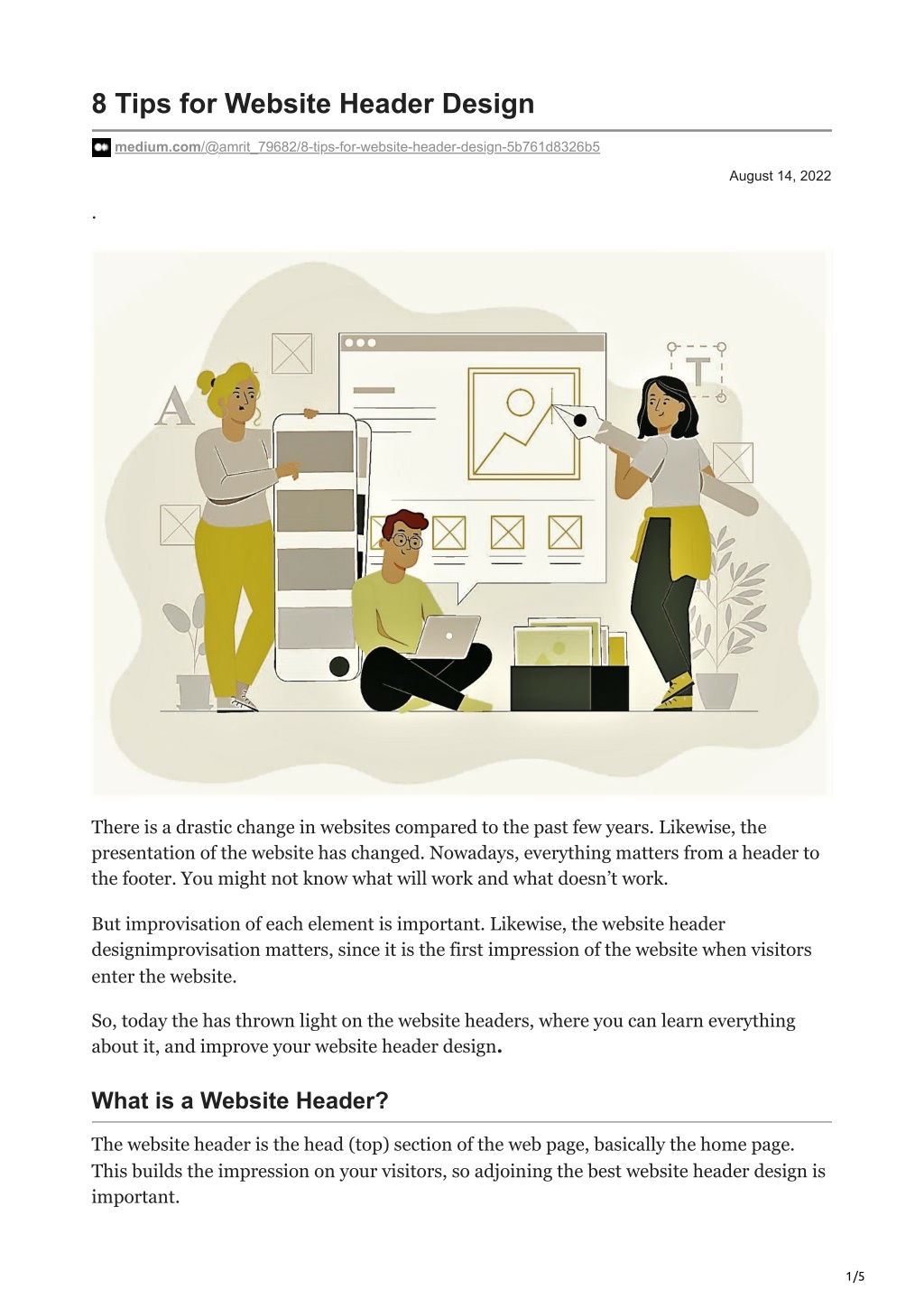 PPT - 8 Tips for Website Header Design PowerPoint Presentation, free ...