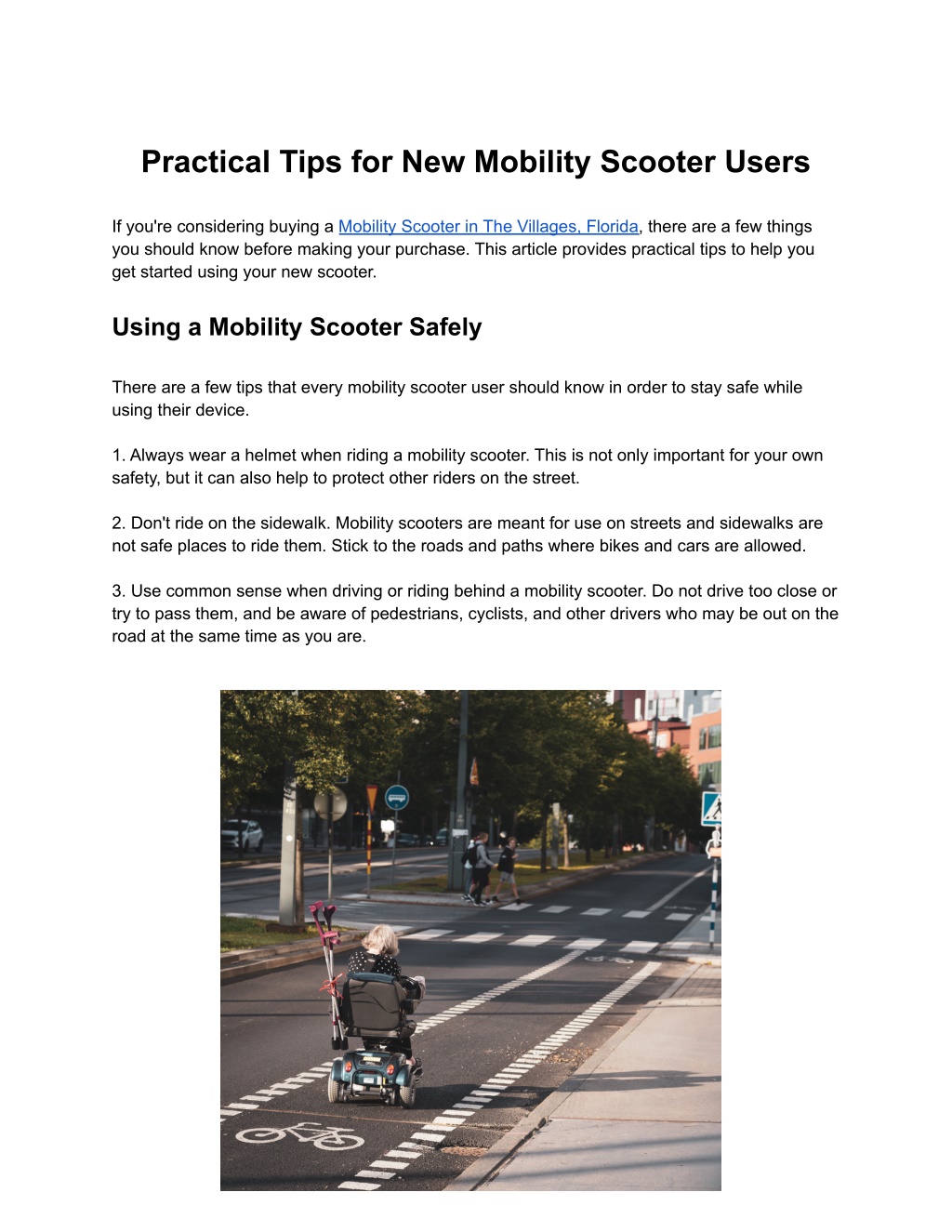 PPT - Practical Tips for New Mobility Scooter Users PowerPoint ...
