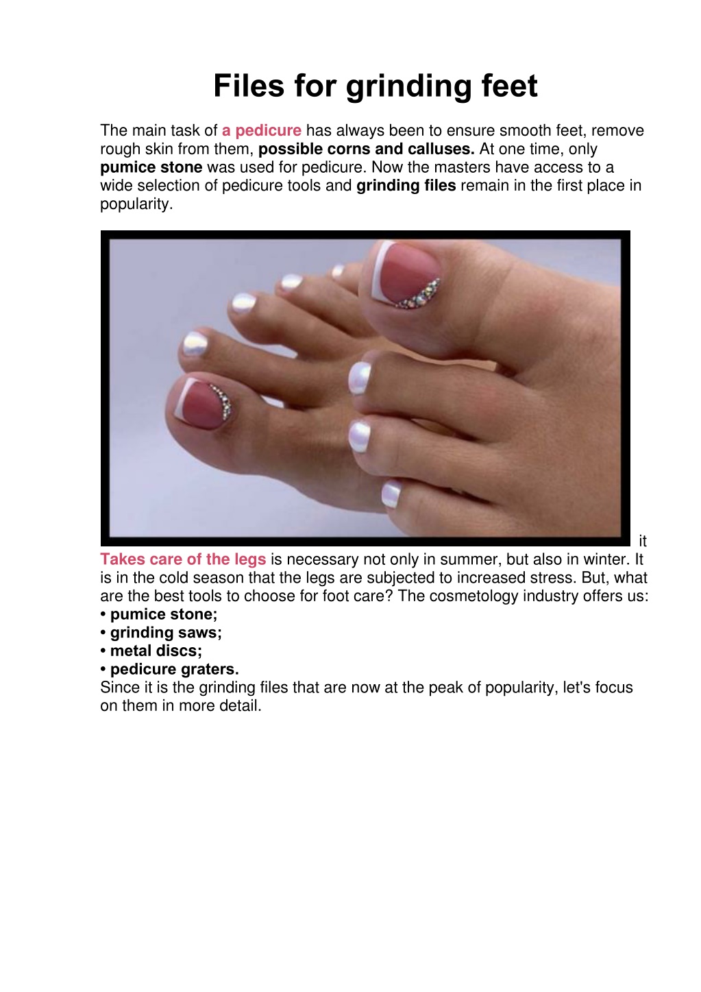 PPT - Files for grinding feet PowerPoint Presentation, free download ...