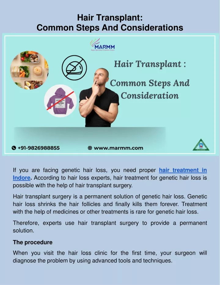 Ppt Hair Transpalnt Common Steps And Consideration Docx Powerpoint