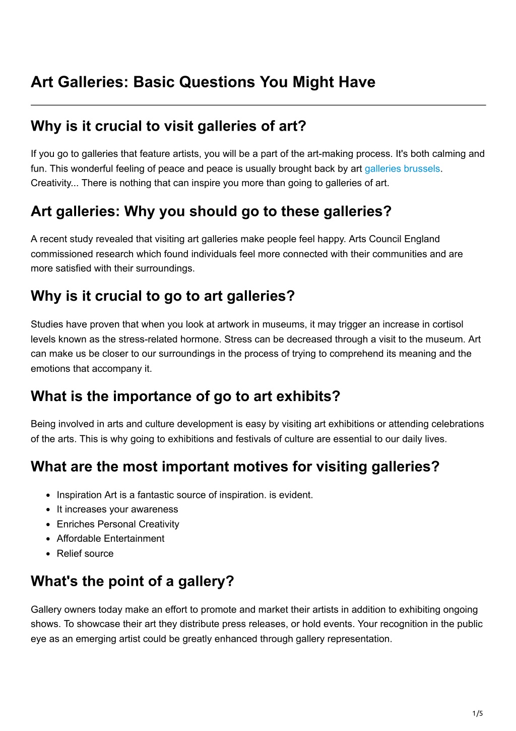 PPT - Art Galleries Basic Questions You Might Have PowerPoint Presentation - ID:11556672