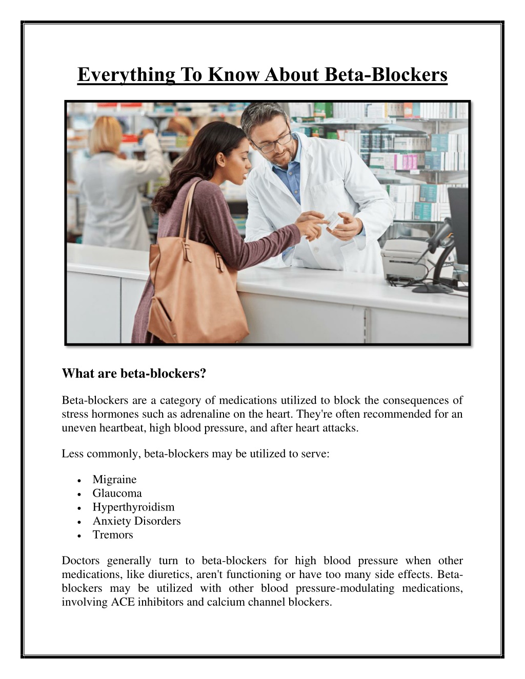 PPT - Everything To Know About Beta-Blockers PowerPoint Presentation ...