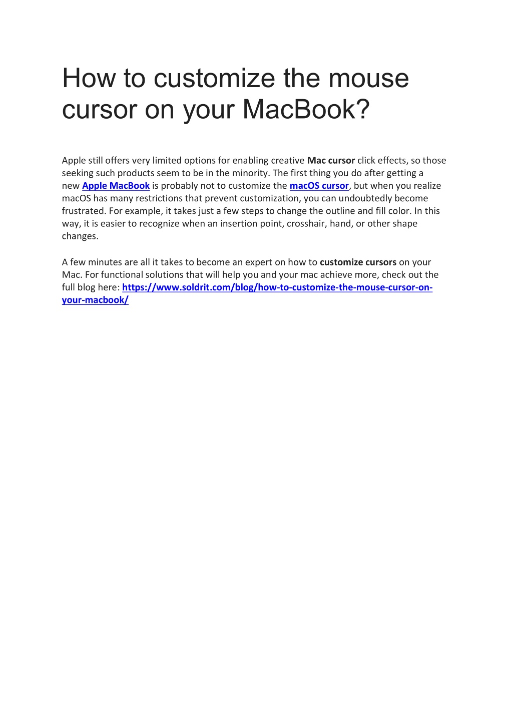 PPT - How to customize the mouse cursor on your MacBook PowerPoint ...