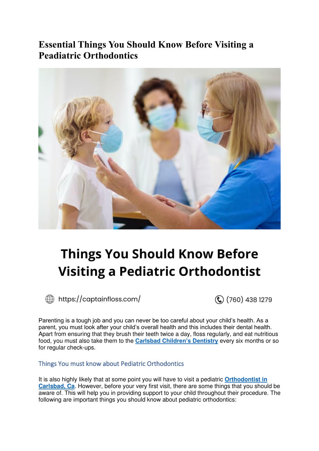 PPT - Essential Things You Should Know Before Visiting a Peadiatric ...