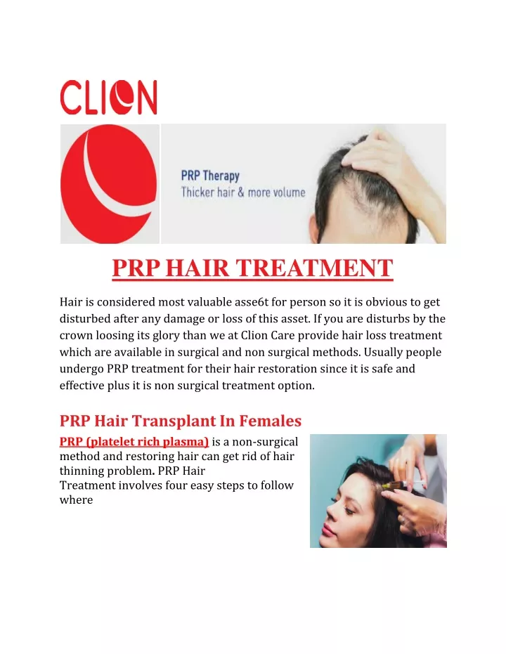 Ppt Prp Hair Treatment Powerpoint Presentation Free Download Id