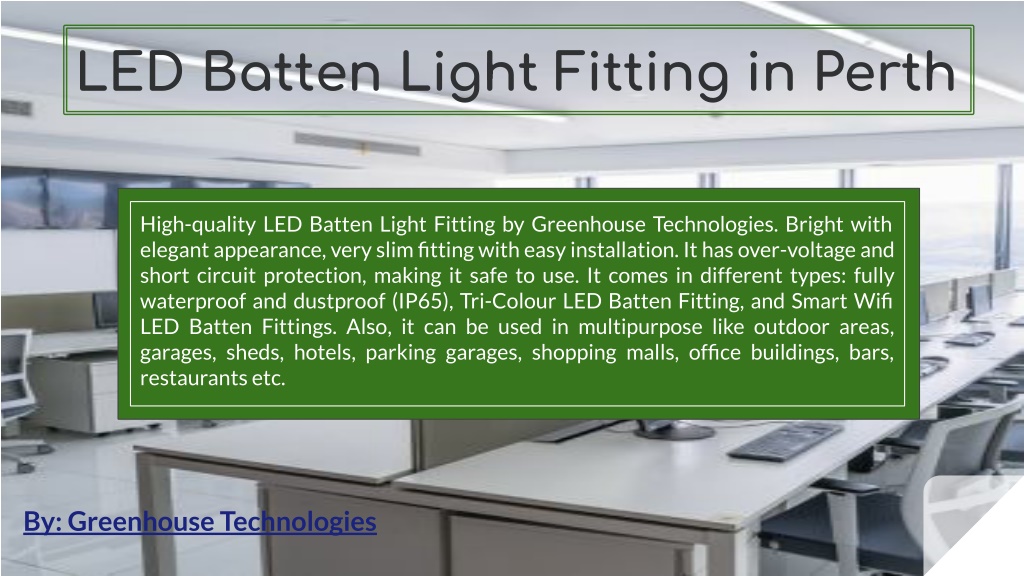 PPT - LED Batten Light Fitting in Perth PowerPoint Presentation, free ...