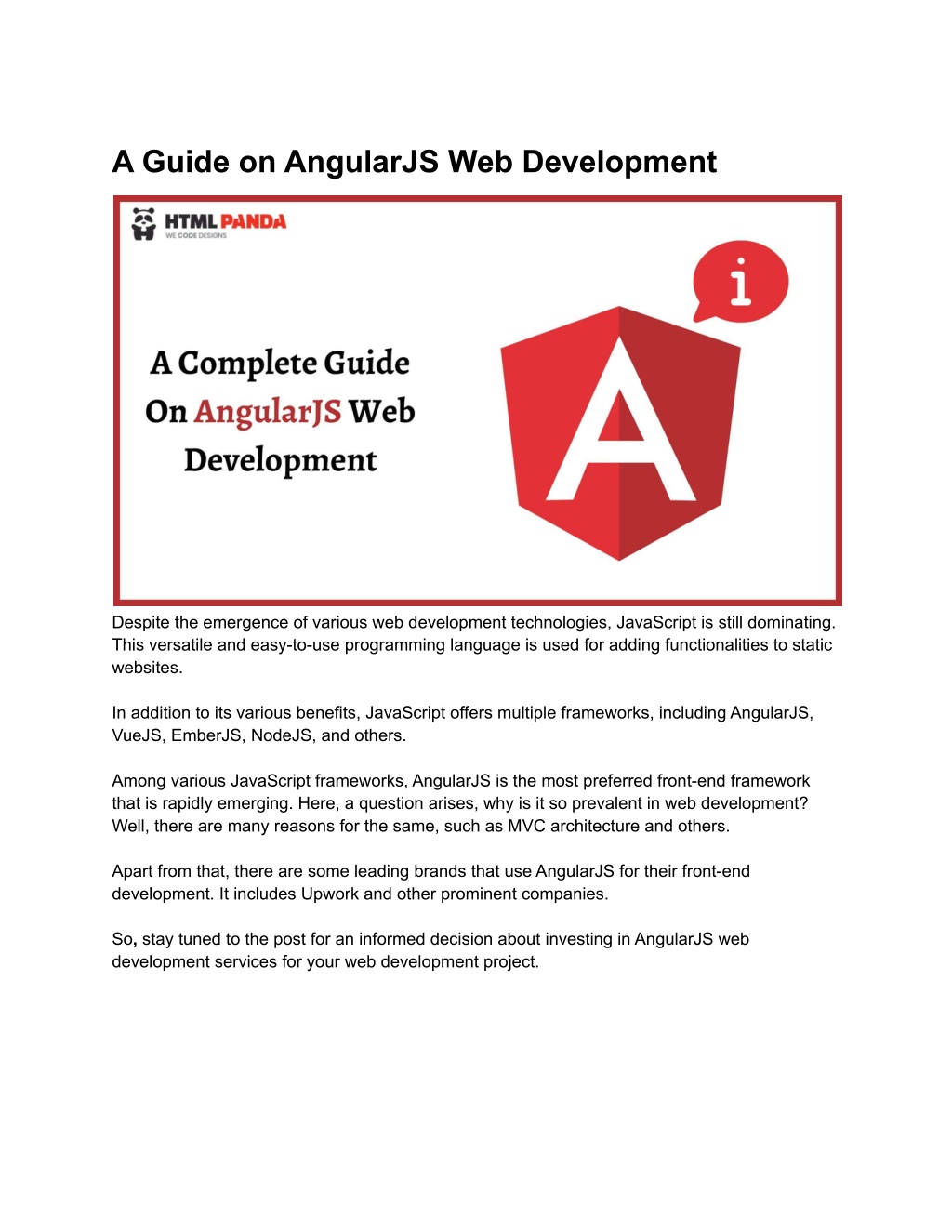 PPT - A Guide on AngularJS Web Development PowerPoint Presentation, free download - ID:11559500