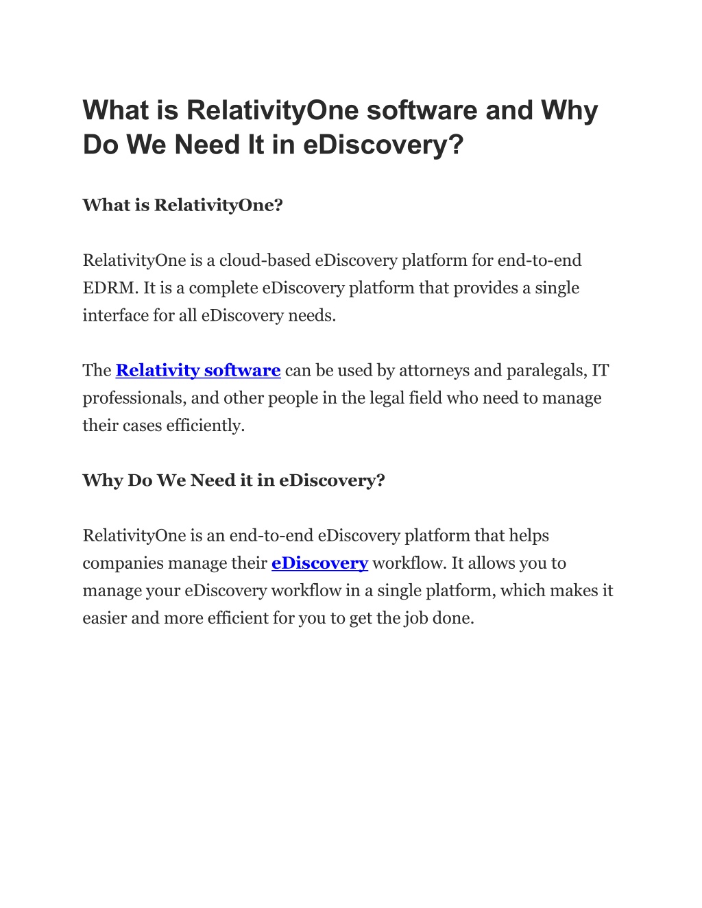 PPT - RelativityOne software PowerPoint Presentation, free download ...