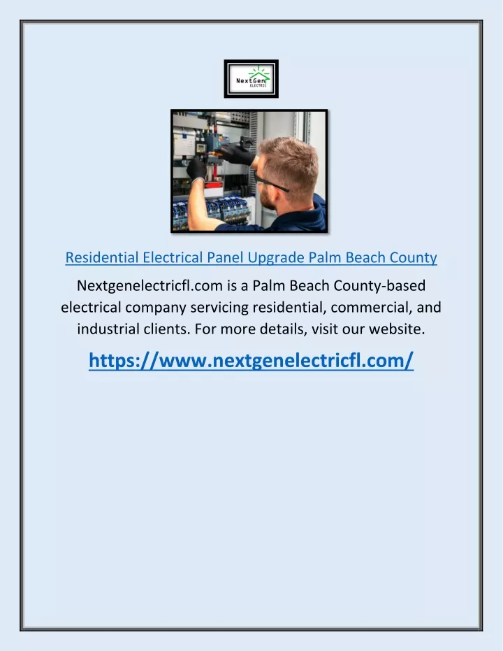 PPT - Residential Electrical Panel Upgrade Palm Beach County ...