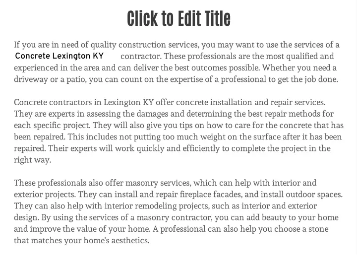 PPT - Concrete Contractors PowerPoint Presentation, free download - ID ...
