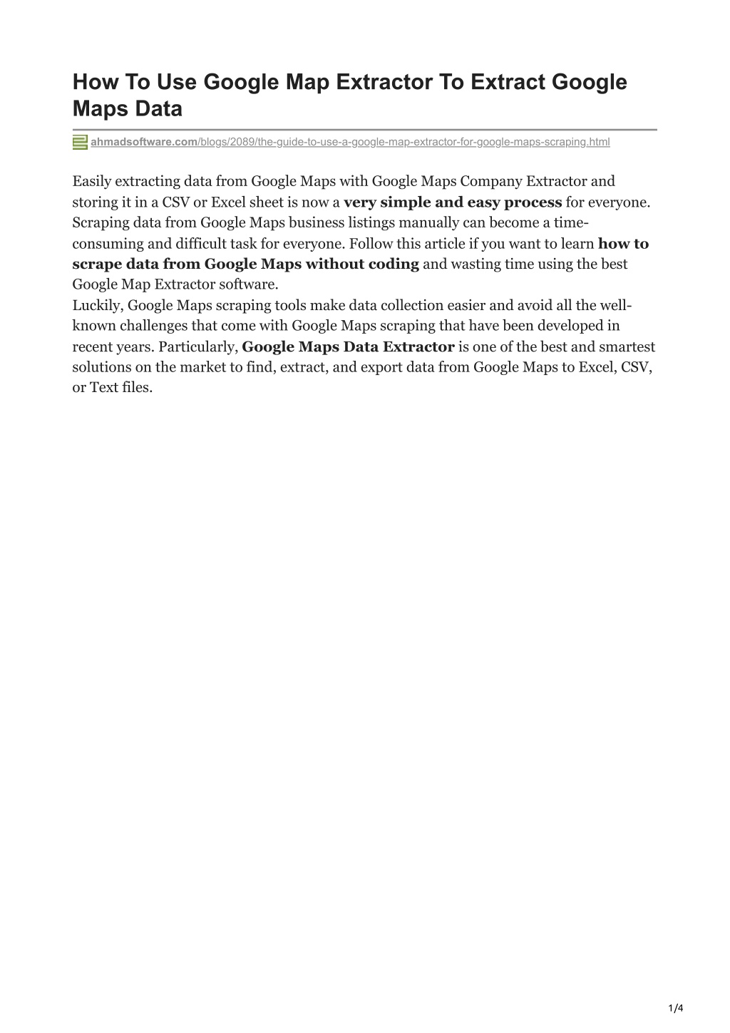 PPT - How To Use Google Map Extractor To Extract Google Maps Data PowerPoint Presentation - ID ...