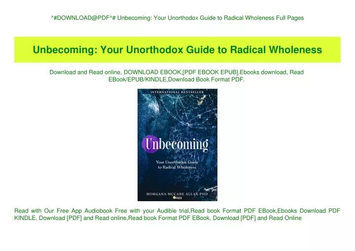 PPT - ^#DOWNLOAD@PDF^# Unbecoming Your Unorthodox Guide to Radical ...