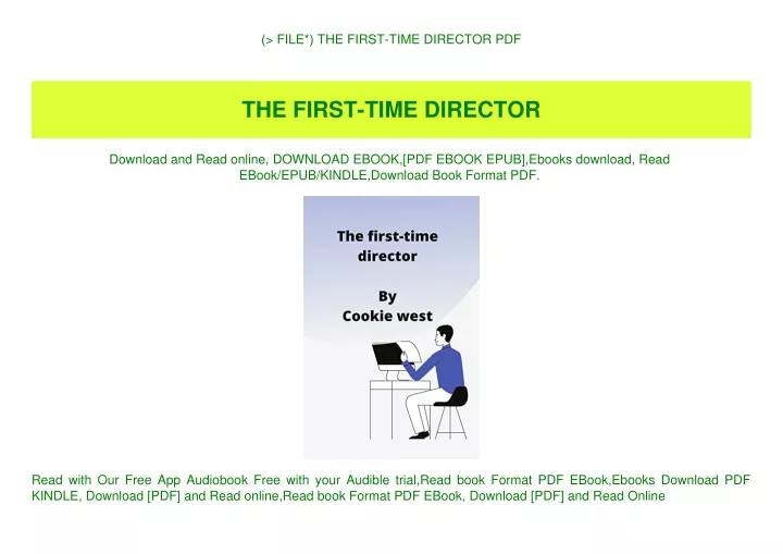 PPT - (P.D.F. FILE) THE FIRST-TIME DIRECTOR PDF PowerPoint Presentation - ID:11576885