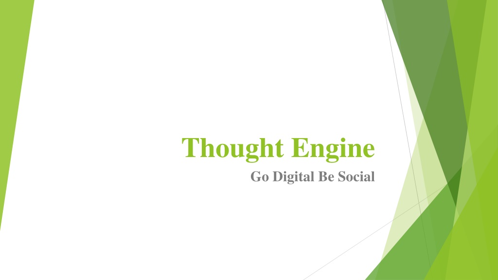 PPT - Thought Engine PowerPoint Presentation, free download - ID:11580146