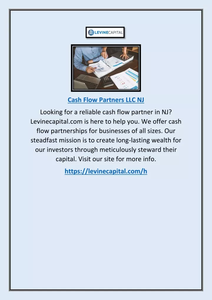 PPT - Cash Flow Partners LLC NJ | Levinecapital.com PowerPoint Presentation - ID:11584521
