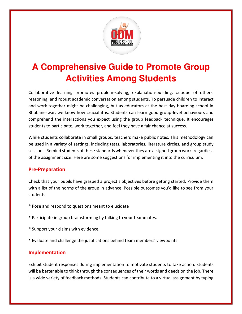 PPT - A Comprehensive Guide to Promote Group Activities Among Students ...