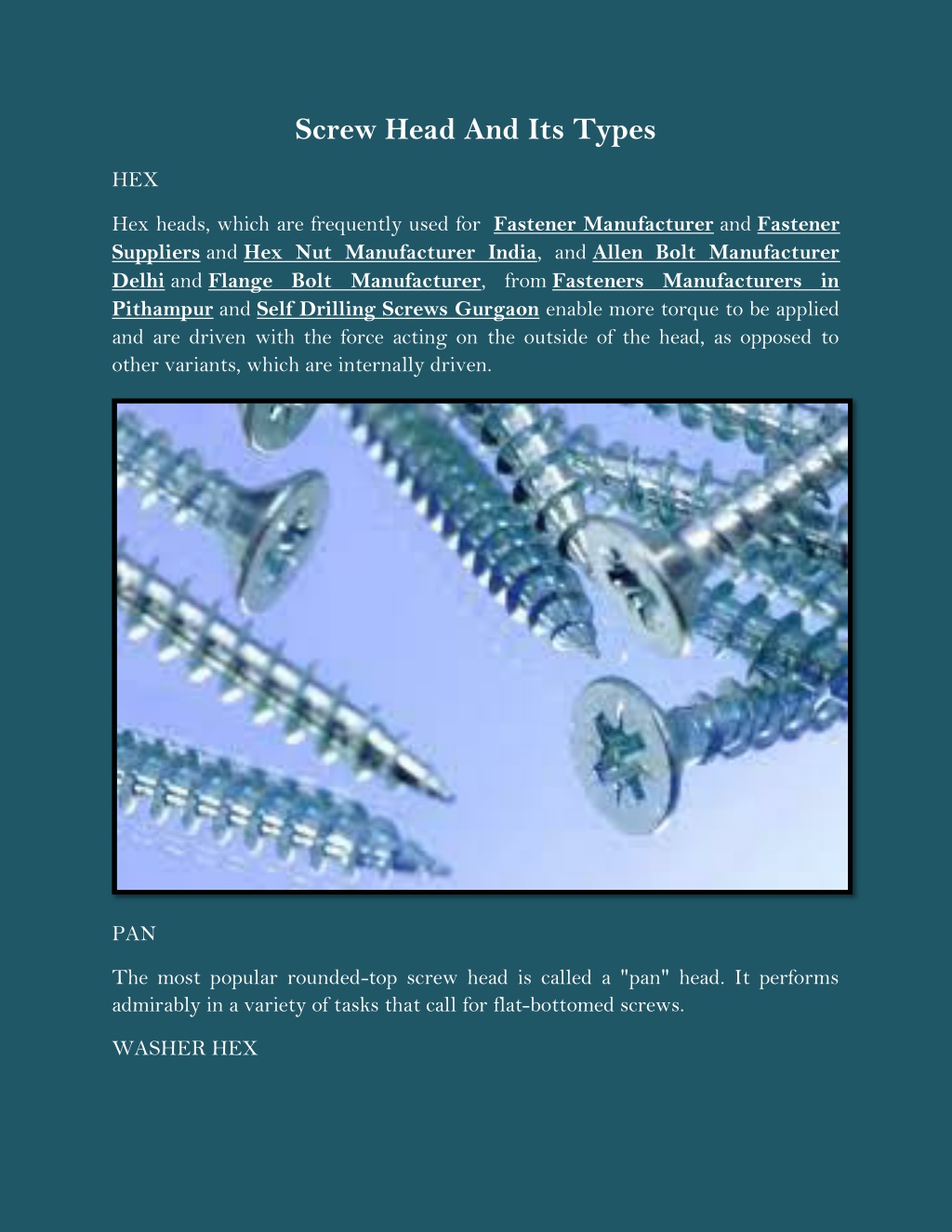 PPT - Screw Head And Its Types PowerPoint Presentation, free download ...