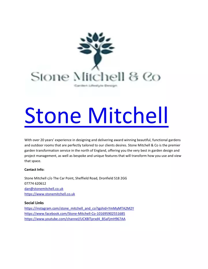 PPT - Stone Mitchell PowerPoint Presentation, free download - ID:11590985
