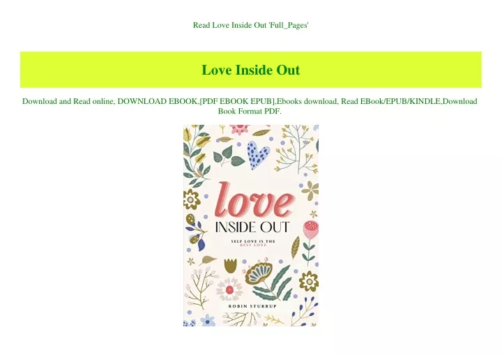 PPT - Read Love Inside Out 'Full_Pages' PowerPoint Presentation, free ...