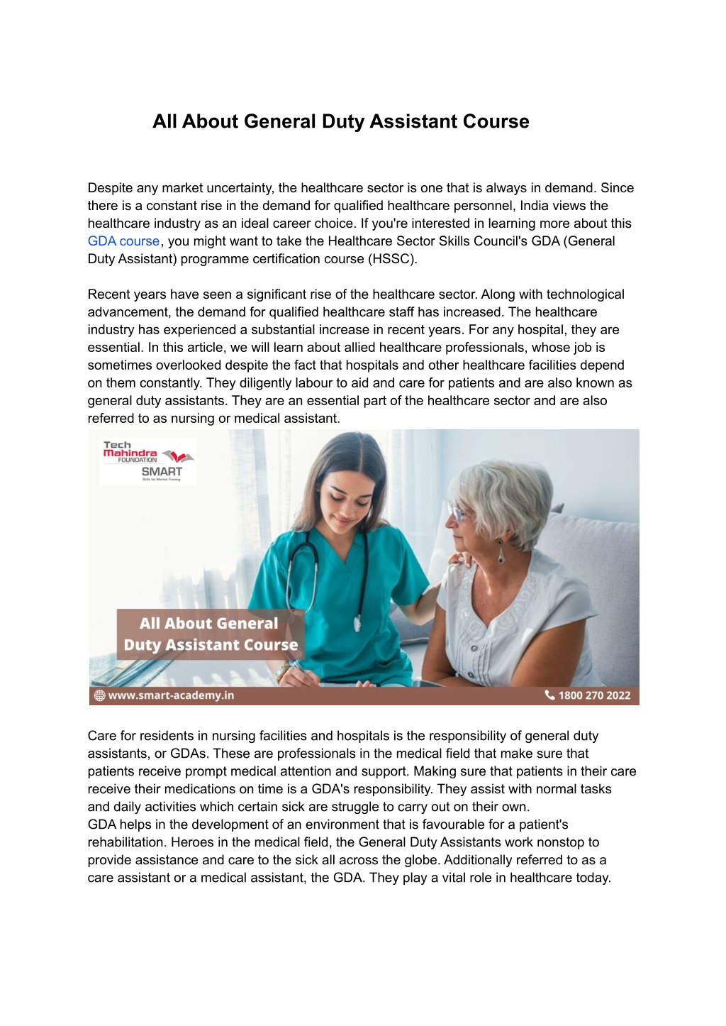 PPT - All About General Duty Assistant Course PowerPoint Presentation ...